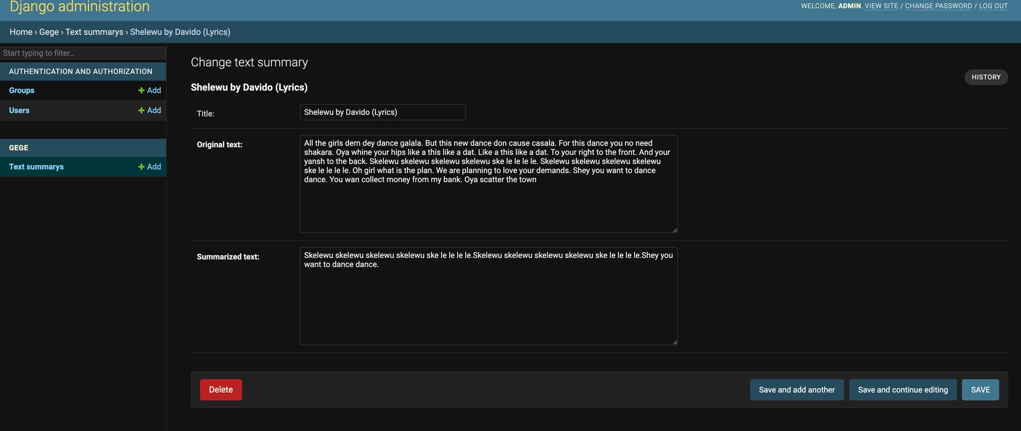 Build a Text Summarizer API using Django Rest Framework and spaCy_Mangs-Python