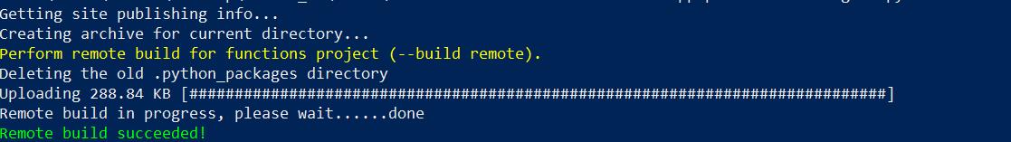 Publishing Azure function with custom python packages for App Service Plan Function app_python ...