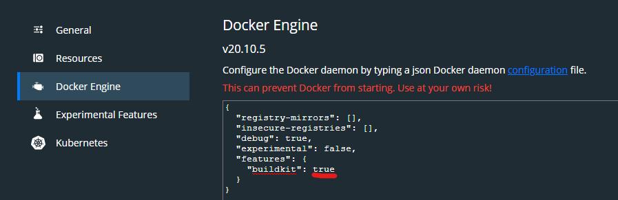 如何在 docker 中启用/禁用 buildkit?_docker_云O生-云原生