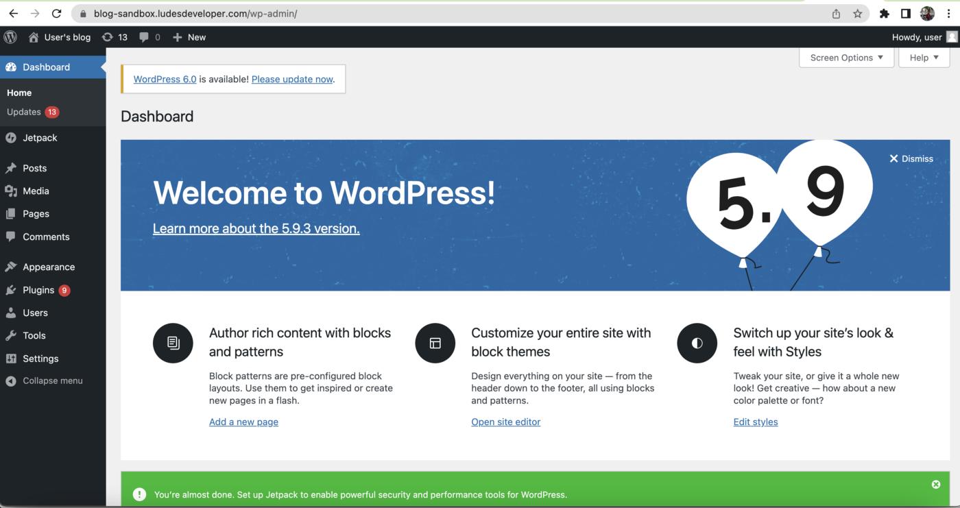 在 Amazon Lightsail 上部署 WordPress 自管理_neiro-CMS