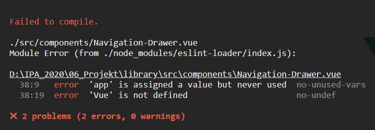 Vuejs 编译错误no Unused Vars And No Undefjavascriptvue小助理 Vue
