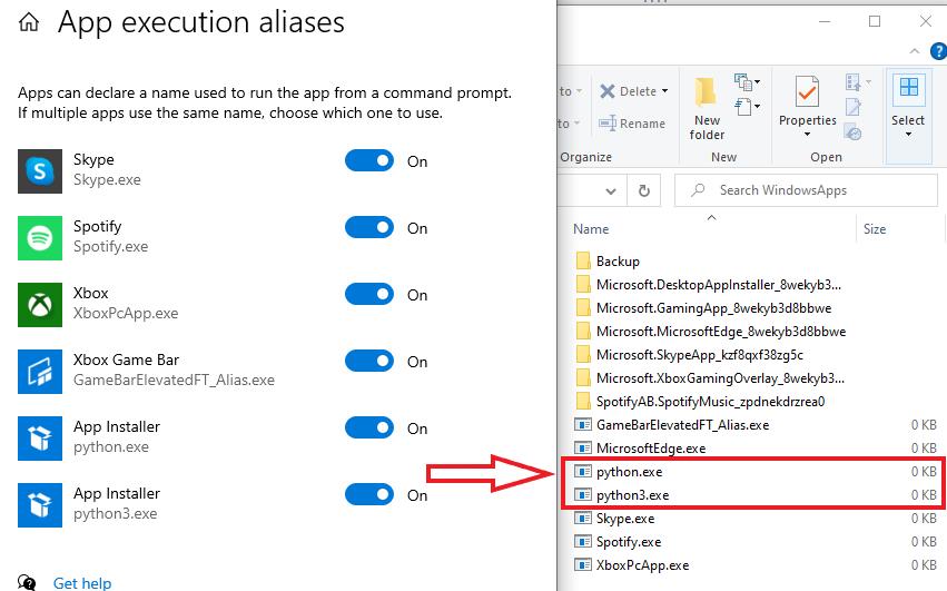 当我输入“python”时cmd 会打开 Windows 应用商店pythonmangs Python 