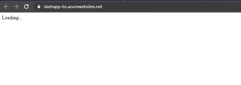 在 Azure 中部署 Dash 应用程序,仍在加载中_python_Mangs-Python