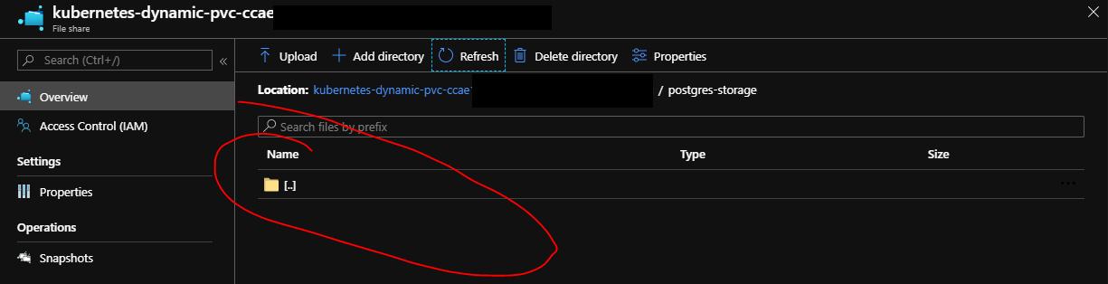 Can't get either Postgres permissions or PVC working in AKS_postgresql ...