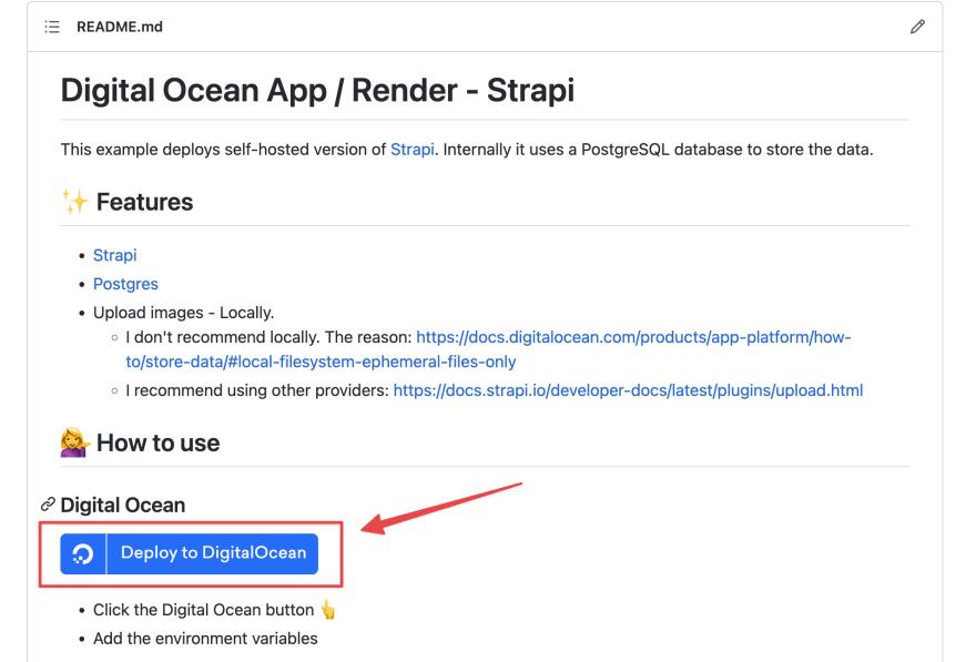 部署 Strapi 4 到 Digital Ocean 应用程序_neiro-CMS