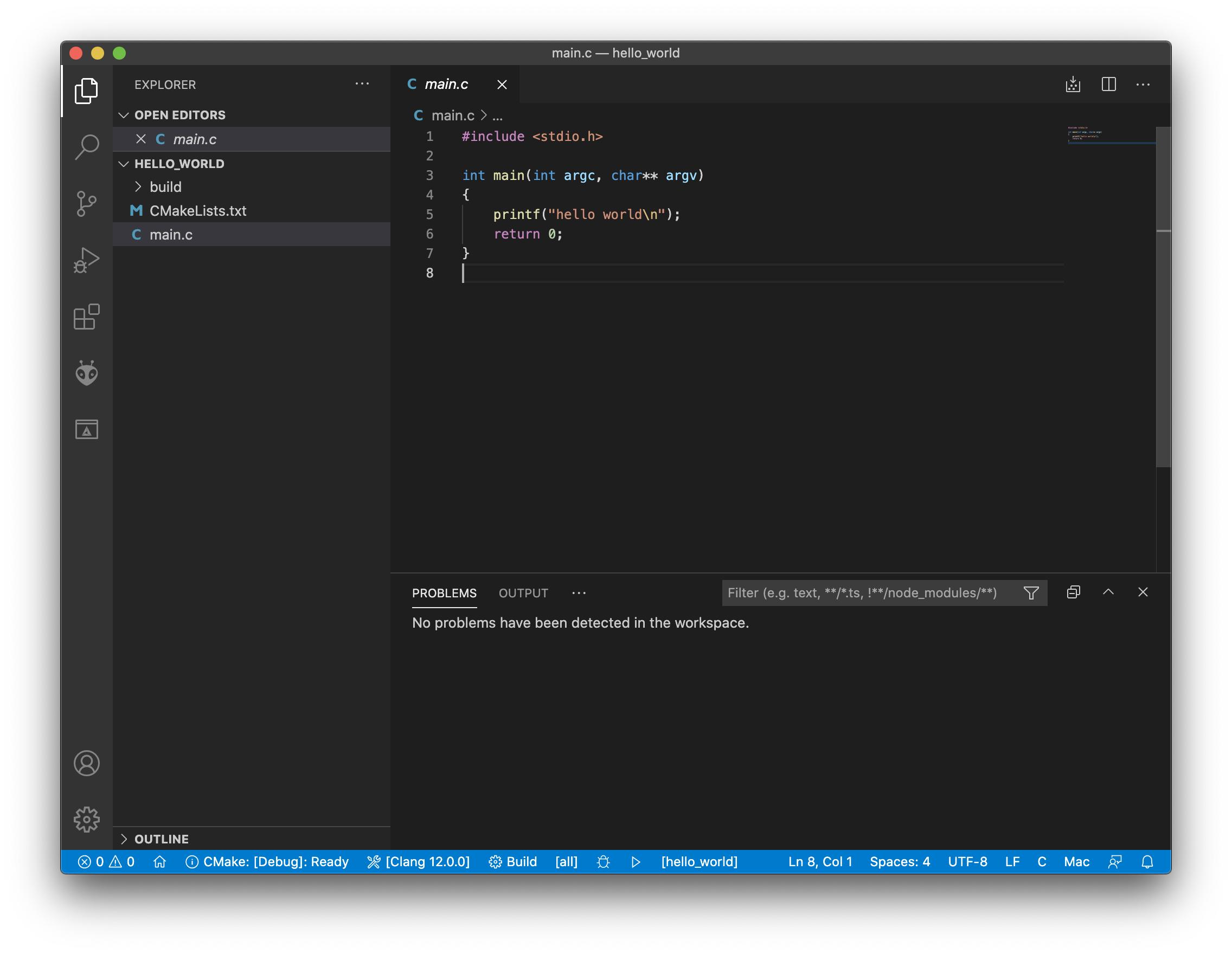 VS Code shows red squiggles under "stdio.h" when workspace is in ~/src ...