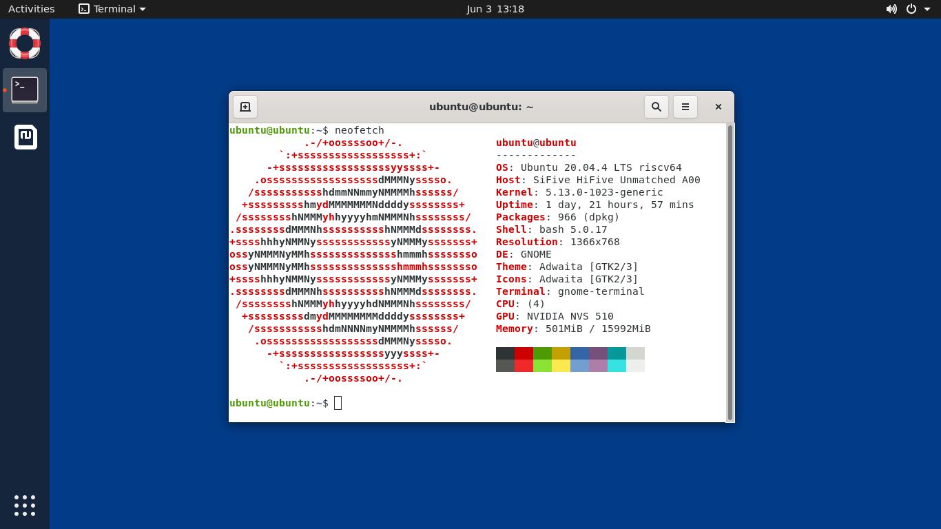 Installing Ubuntu on HiFive Unmatched Board With Nvidia GPU_weixin_0010034-Ubuntu
