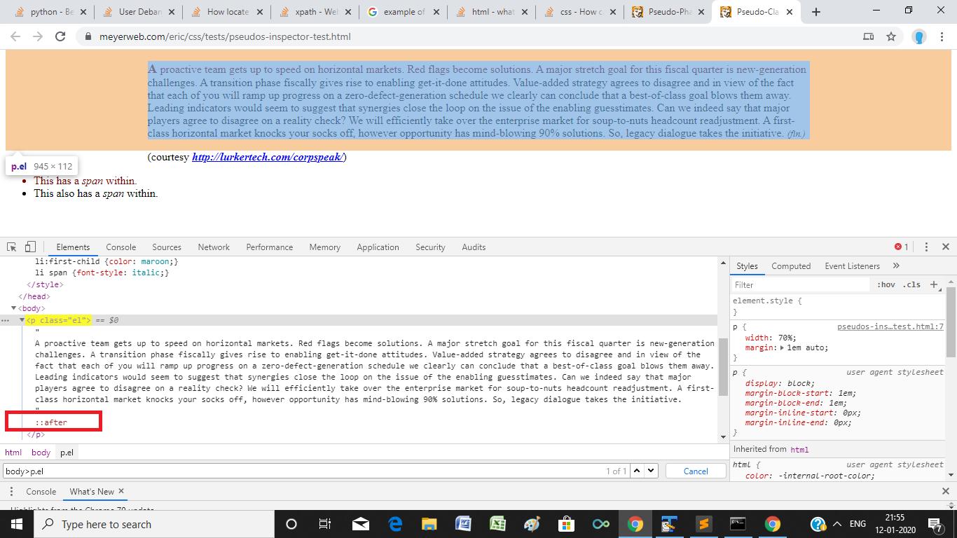 如何在使用 Selenium Python 之前定位伪元素 ::before_python_Mangs-Python