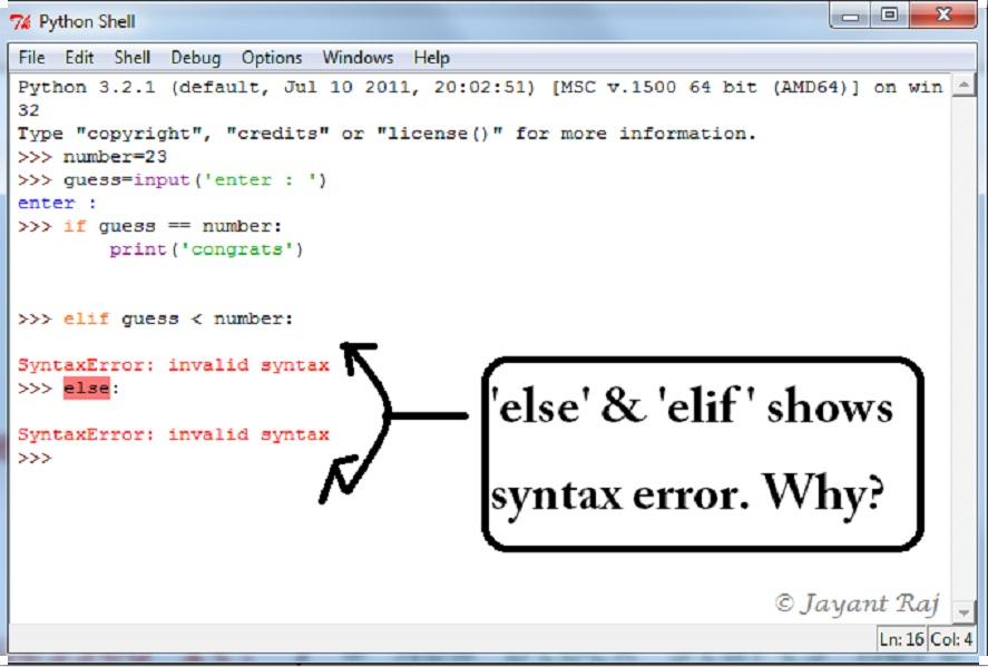 Else And Elif Statements Not Working In Pythonpythonmangs Python