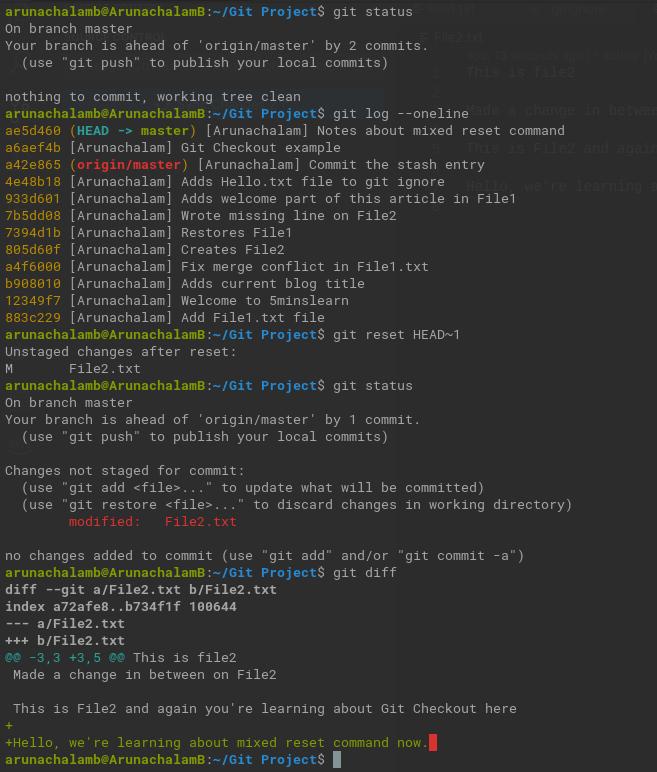 Git 签出 重置 还原。什么时候用什么 Linux小助理 Linux