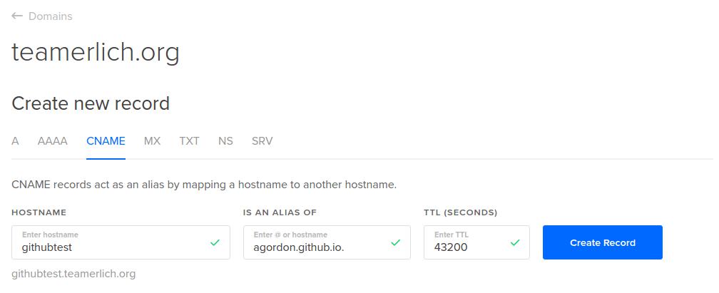 How To Use DigitalOcean's DNS For Custom GitHub URLs_git_weixin_0010034-开发云