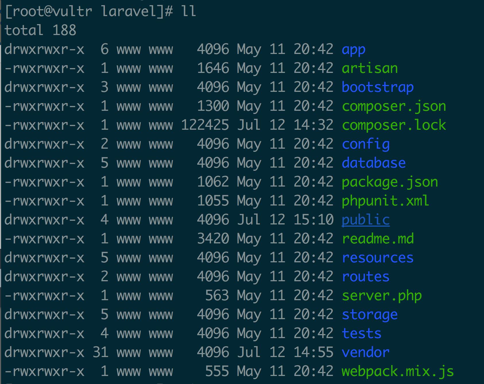 使用 nginx 在服务器上部署 laravel 得到 500 错误_phpstorm_weixin_0010034-开发云