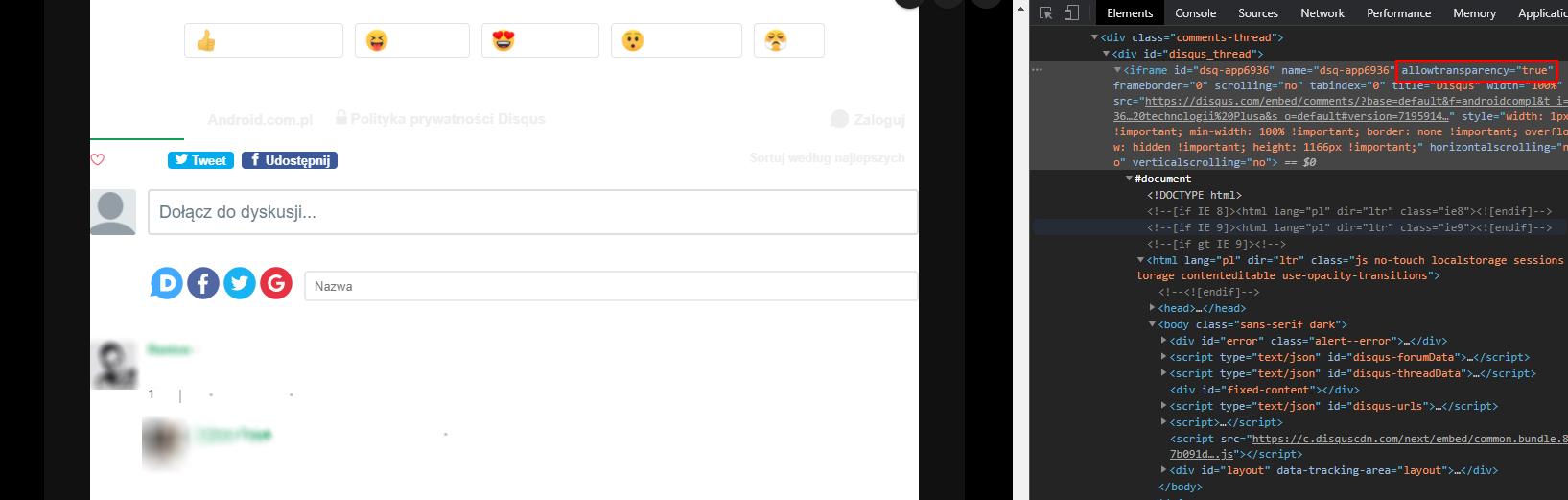 Disqus iframe 透明度在 Chrome 87 上不起作用_neiro-CMS