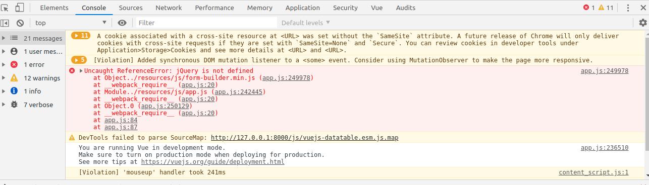 Vue Js Getting Uncaught Referenceerror Jquery Is Not Definedjavascriptvue小助理 Vue