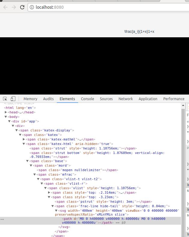 vue-katex 不渲染数学并显示大黑框_vue.js_Vue小助理-Vue