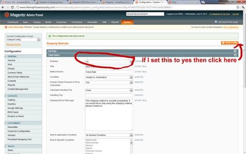 Magento 更改运输方式导致内部服务器错误 500_neiro-CMS
