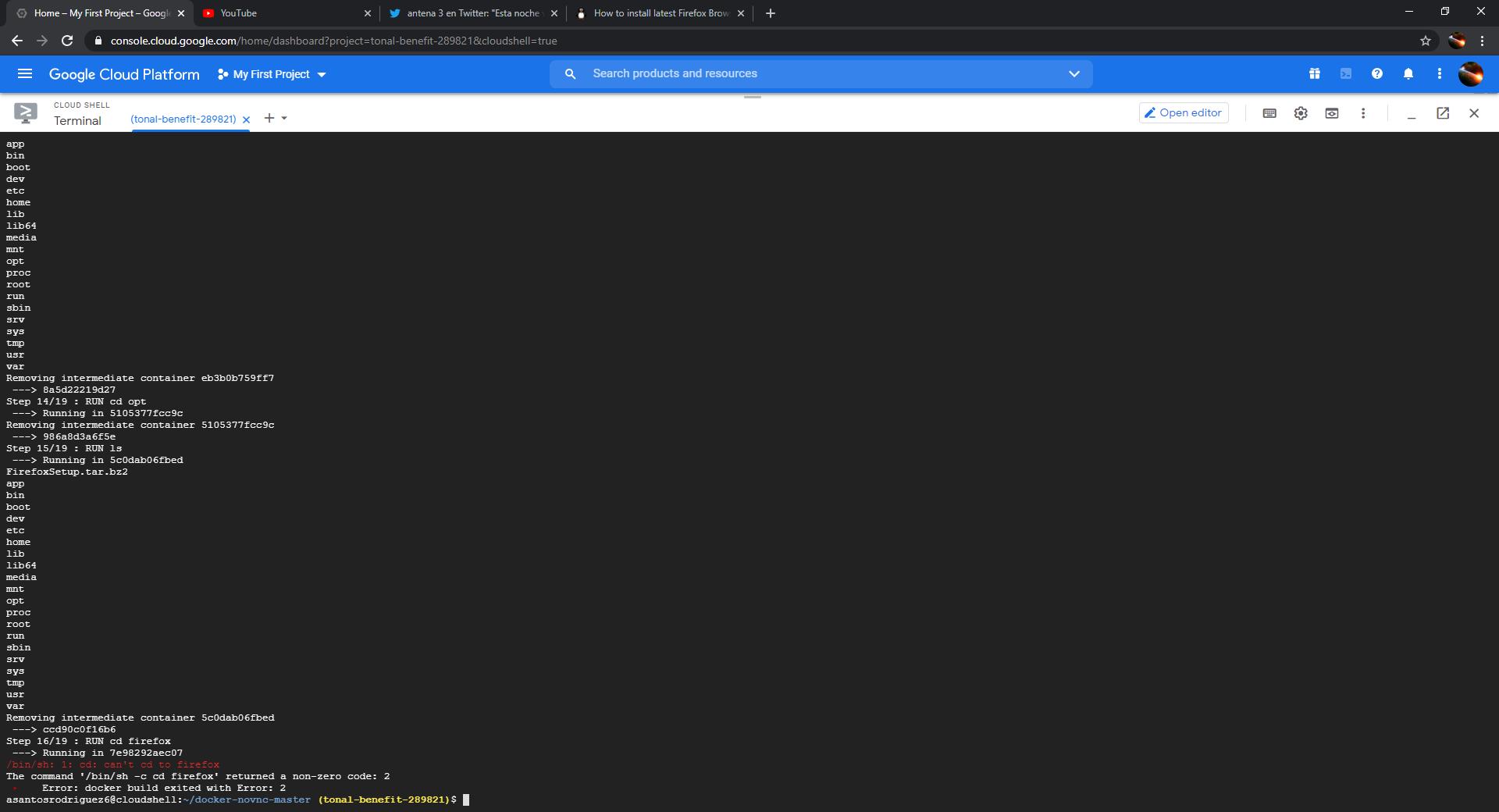 How can I prevent Docker from removing intermediate containers when executing RUN command ...