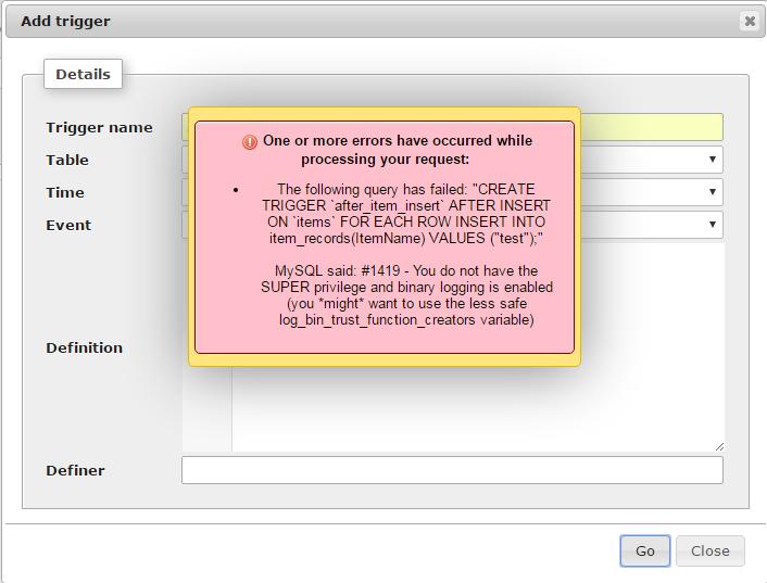 在没有 SUPER 权限的情况下创建存储函数和触发器_mysql_weixin_0010034-MySQL数据库