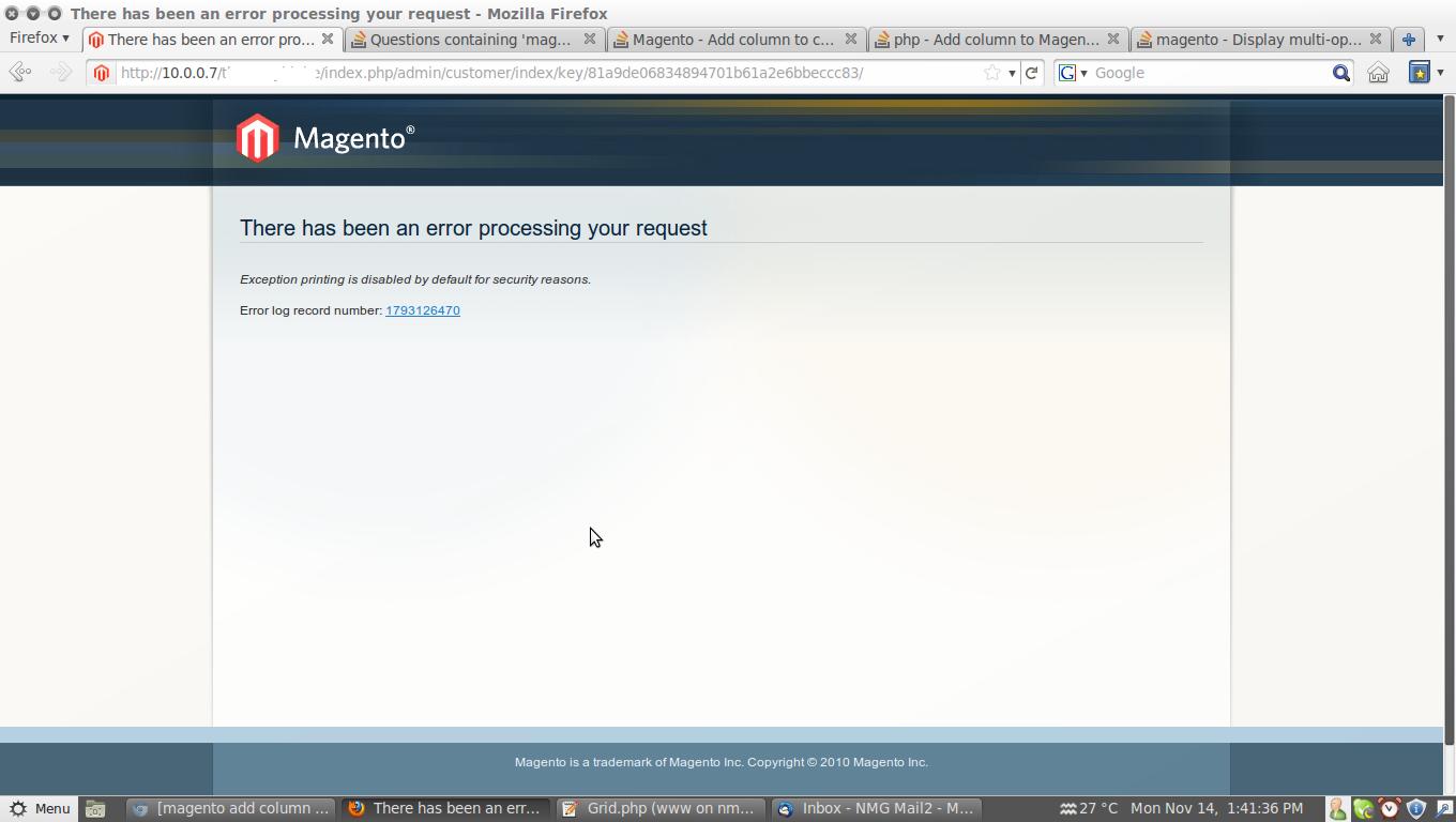 致命错误:Magento 将列添加到管理客户网格_neiro-CMS